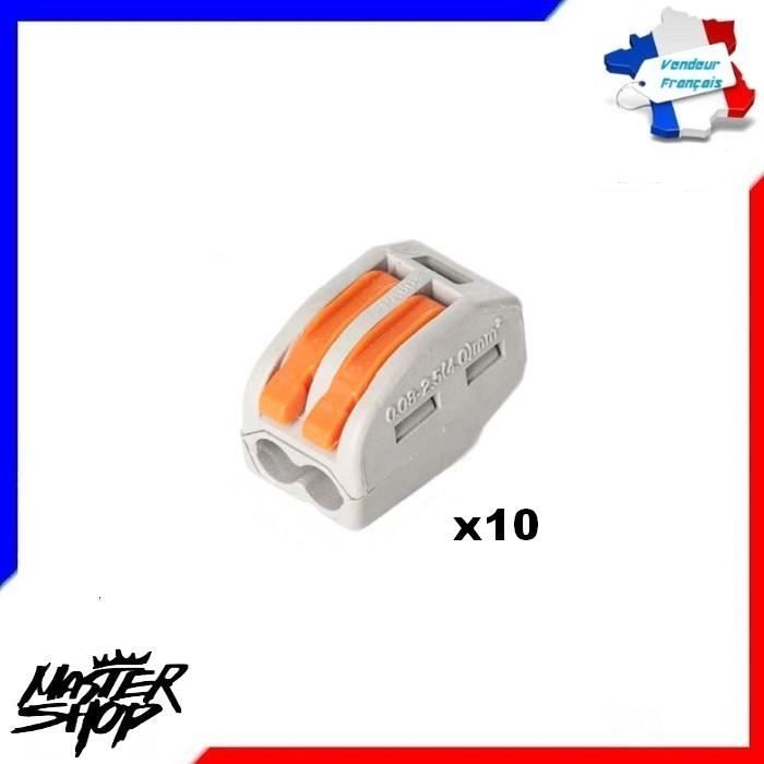 Lot de 10 connecteurs rapide type wago 2 fils - MS47 FR - Cdiscount ...