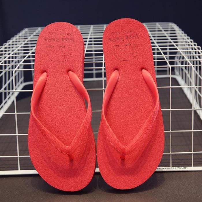 Tong - d'été Mode Classique Confortable - rouge jianchuqiao - Cdiscount ...