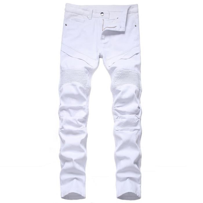 Jean slim tendance de couleur claire extensible haut de gamme pour ...