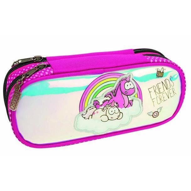 Nici trousse à crayons Forever Friends 23 x 10 cm polyester rose ...
