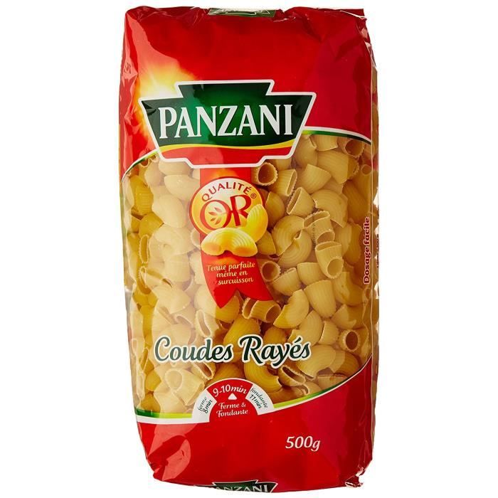 Panzani Pâtes Coudes Rayés 500 g - Lot de 6 - Cdiscount Au quotidien