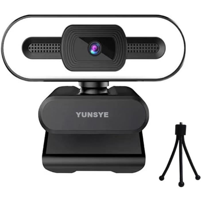 X12 Webcam 2K 30 Fps Avec Lumière, Logiciel Inclus, Autofocus Rapide, Cache De Confidentialité ...