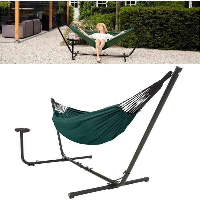 VITA5 Hamac sur Pied Exterieur avec Table d’Appoint intégrée - Hamacs 2 ...
