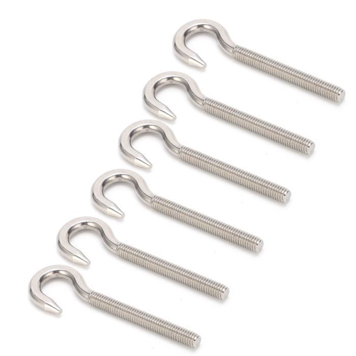 YOSOO crochet ouvert 10 pièces vis à oeil 304 en acier inoxydable ...