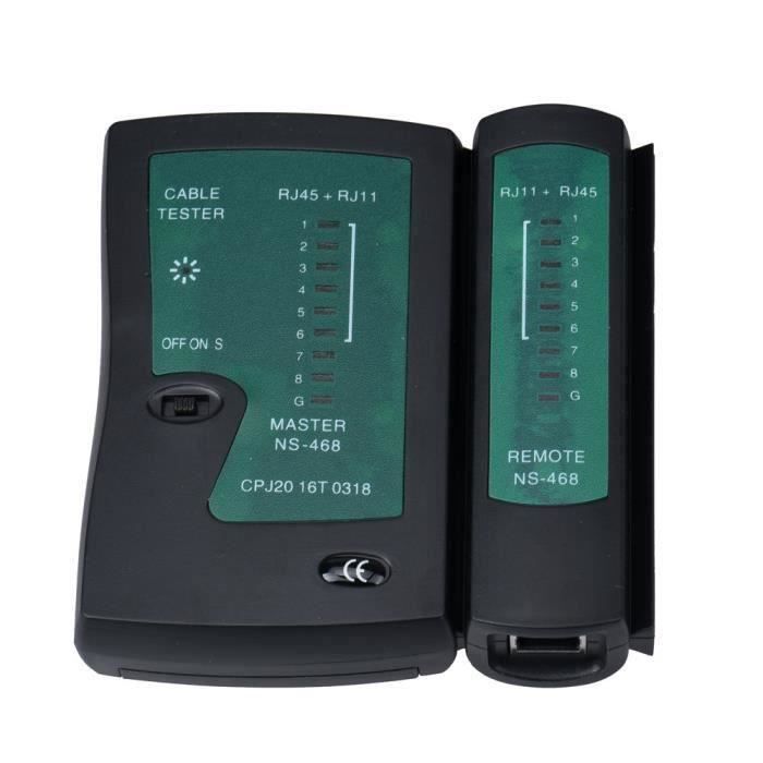 Réseau Lan Cable Tester Cat 5 - Cat 5e - Cat 6 - câbles UTP avec RJ-11 ...