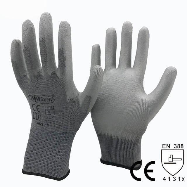 GANT DE CHANTIER,PU1350 GR-XL--gants de travail en caoutchouc, 12 ...
