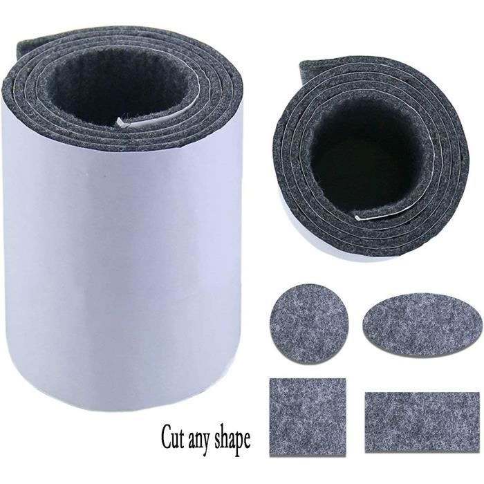 3 Rouleaux Feutrine Autocollante Meuble, Antiderapant Feutre Adhesive ...