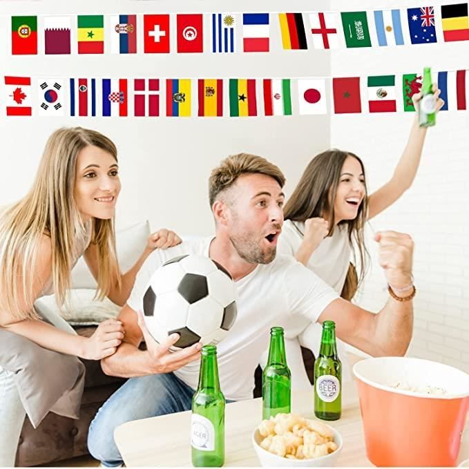 Banderines de tela, banderines de 32 equipos nacionales para la Copa ...