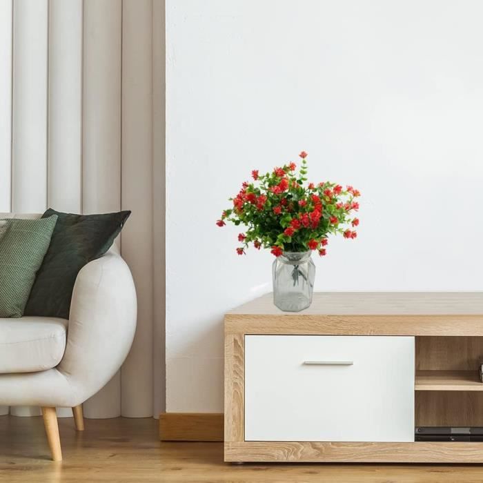 Hocadon 4 Pièces Arbustes de Verdure Artificielle, Artificielle Faux ...