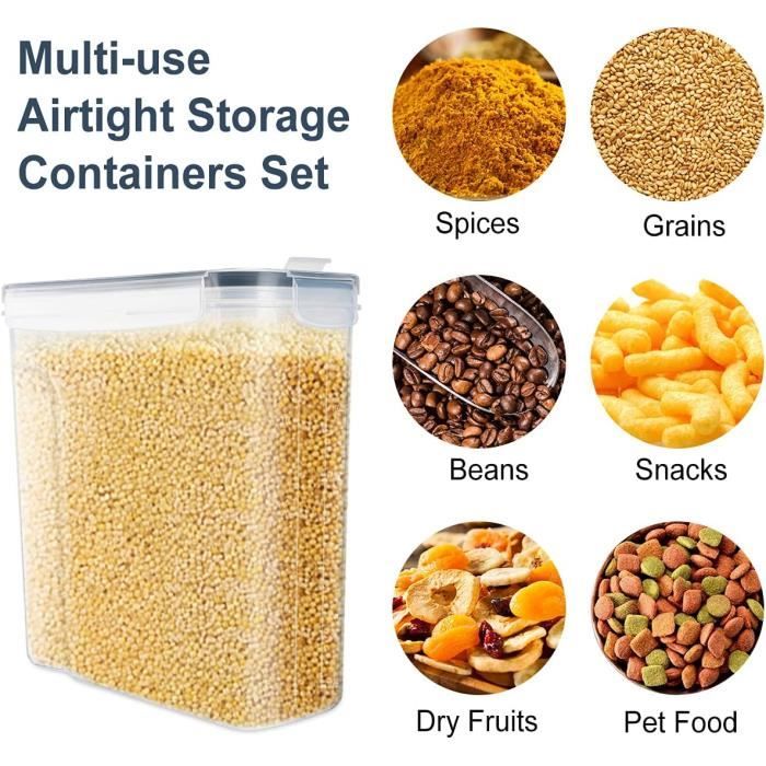 Boite De Rangement Cuisine, Bocaux Hermetiques Alimentaires Lot De 4 ...