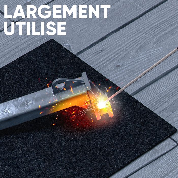 EVOCAMP tapis ignifuge 30x30 cm – tapis de protection sol pour cheminée ...