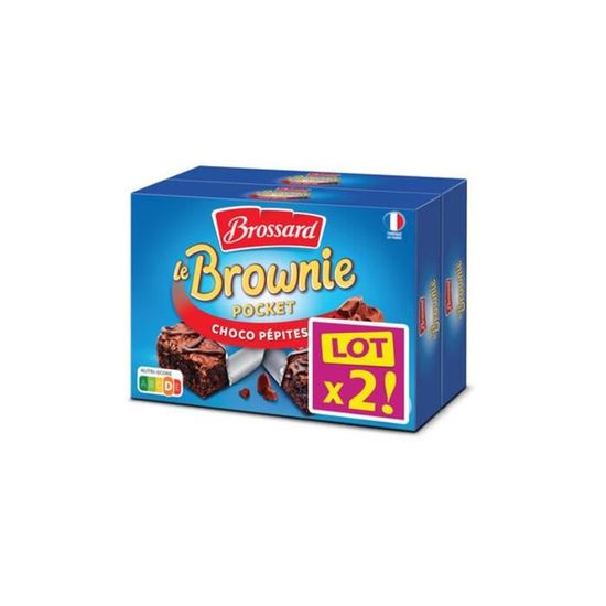 Biscuit brownie mini chocolat pepites Brossard x16, 30g - DDM : 14/11 ...
