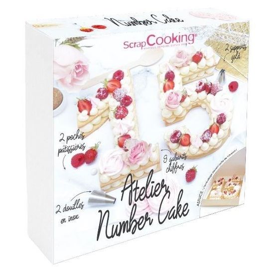 Kit Number Cake Scrapcooking - 15 pcs - Cdiscount Au quotidien