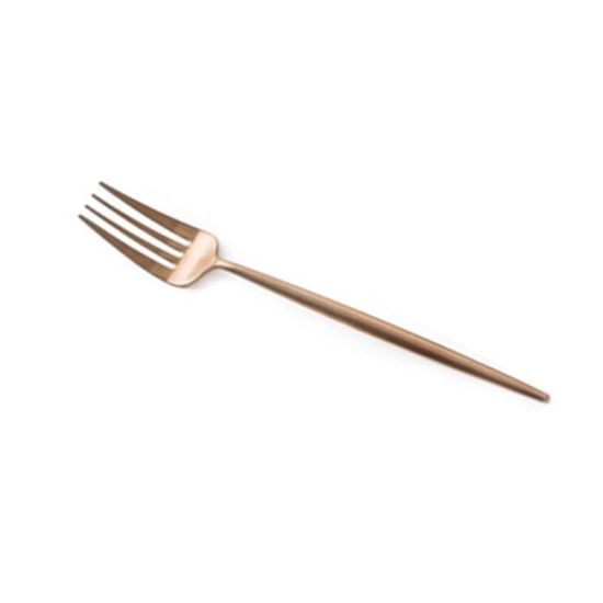 Fourchette de service alimentaire en acier inoxydable miroir pratique ...
