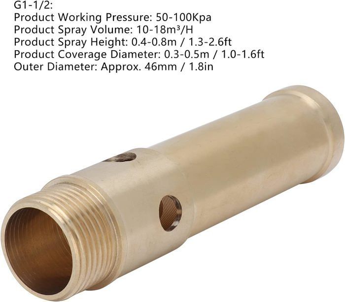 Buse de Fontaine en Laiton, Accessoire de Tête de Pulvérisation de Mousse d'Arrosage de Paysage ...