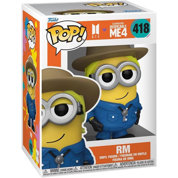 Figurine Funko Pop - Funko - Despicable Me 4 RM Minion - Tête articulée ...
