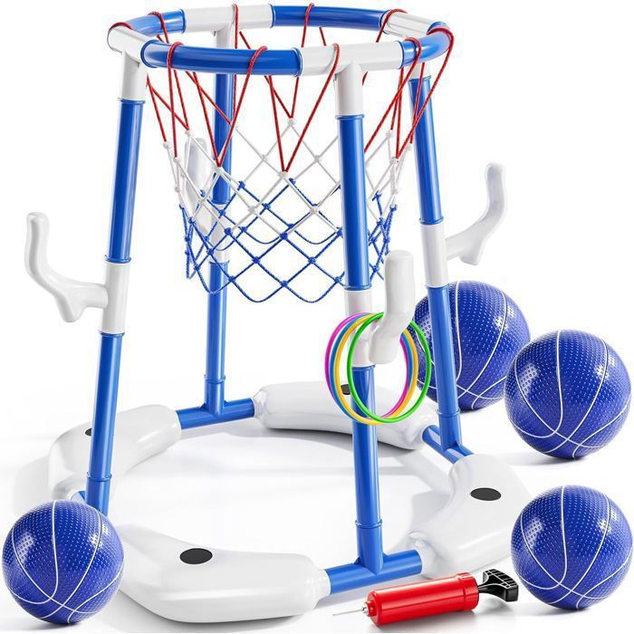 Jeux Gonflable Piscine - Jeu de Basket Flottant pour Piscine - Kit ...