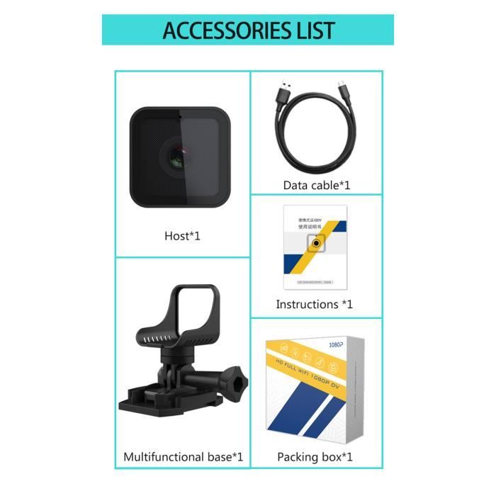 CS03-Hotspot-Mini caméra IP WiFi sans fil pour la maison et l'extérieur ...