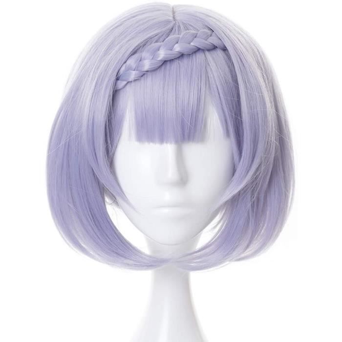 Perruque Cosplay Anime, Perruque Genshin Impact, Avec Chapeau De ...