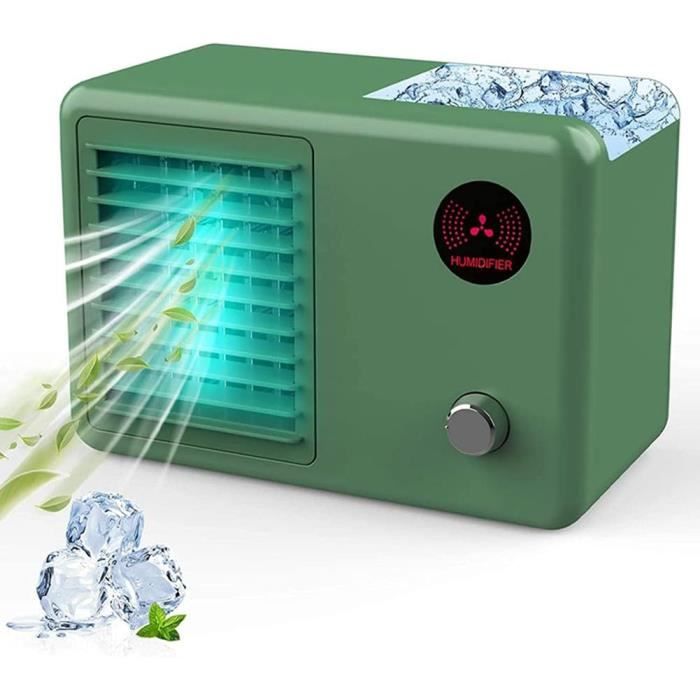 Climatiseurs Portables,3 Vitesses Mobile Air Humidificateur,400Ml Mini ...