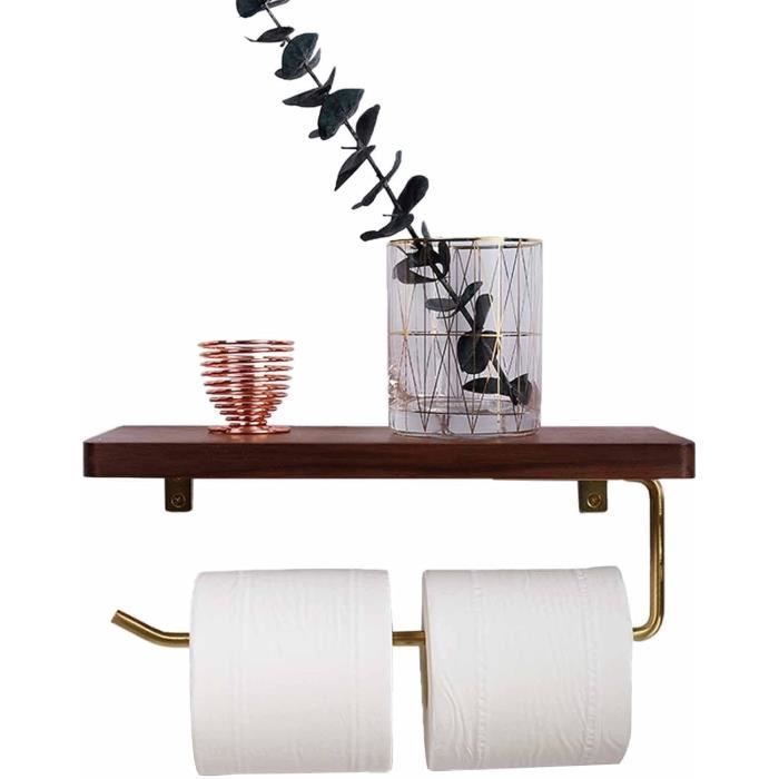 Support Papier Wc Adhesif Porte Papier Wc Bois Derouleur Papier ...