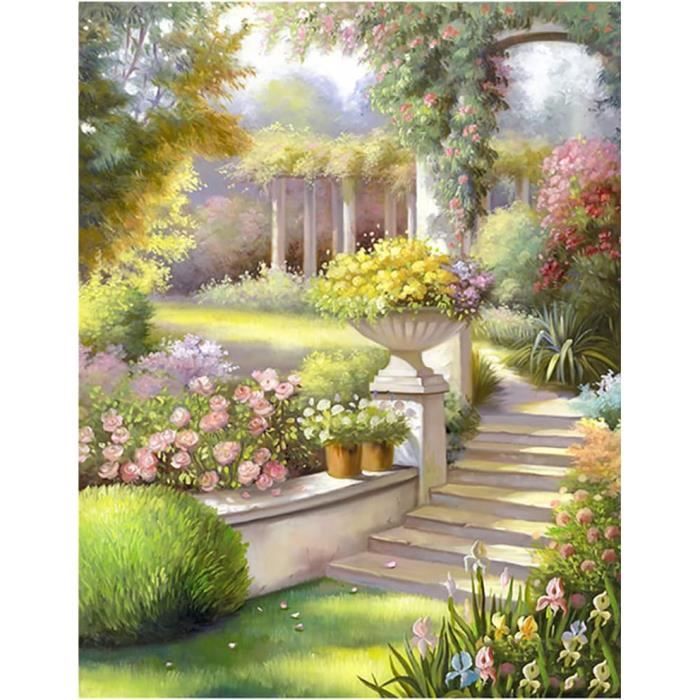 Peinture Diamant 5D Complet Grand Format Paysage Route 40X50Cm Diamant ...