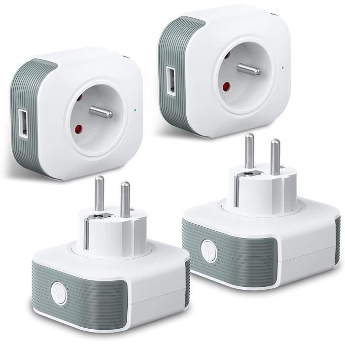 Prise Connectée, Prise Intelligente 16A, Prise Connectée Wifi avec USB ...