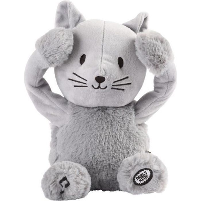 Jouet Peluche - Doux Bidous Coucou Comptine Chat - Peluche interactive ...