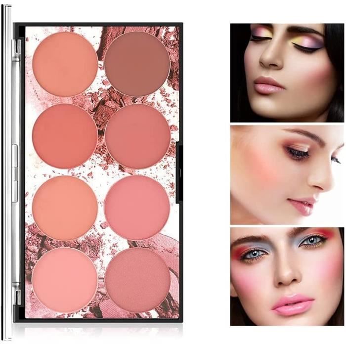 Palette de fard à joues 8 couleurs - Cdiscount Au quotidien