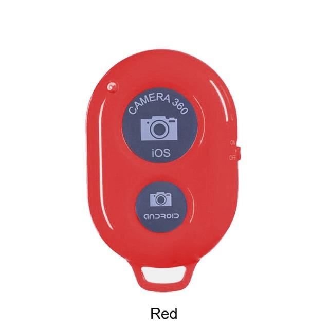La couleur rouge Caméra Bluetooth Télécommande Photo Déclencheur Pour iOS-Android Caméra ...