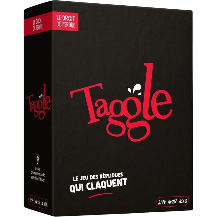 Jeu de société Taggle - L'CHIC - Taggle - Mixte - Noir - Adulte ...