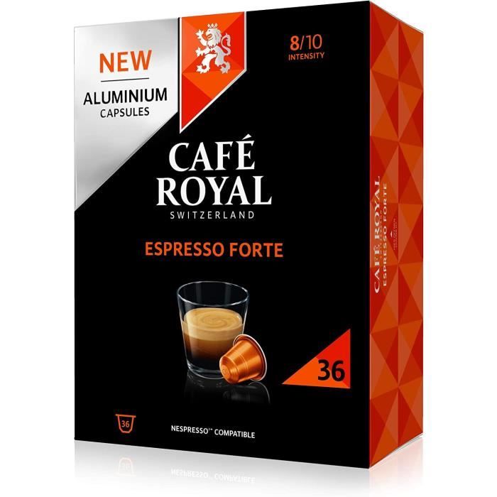 LOT DE 2 - CAFE ROYAL - Espresso Forte Café capsules Compatibles ...