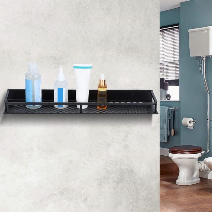 Dilwe Tablette de rangement pour douche Étagère de douche de salle de ...
