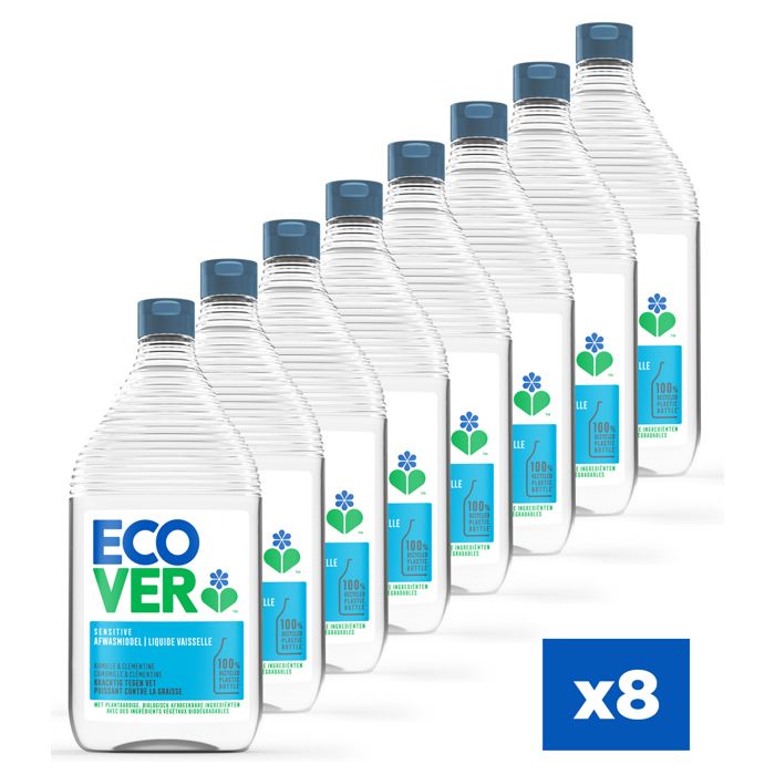Ecover - Liquide Vaisselle - Lot Éco 8 x 950 ml - camomille & clémentine - Cdiscount Electroménager