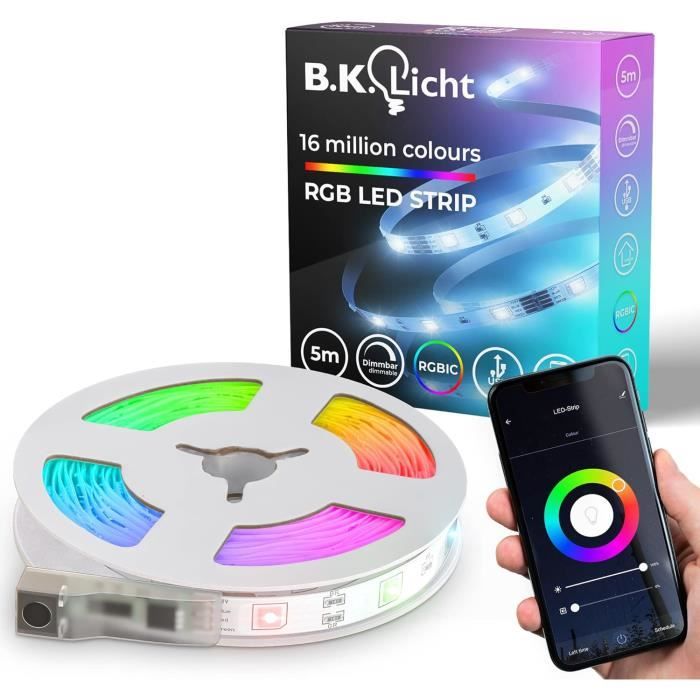 I Wifi Rgbic Led Strip 5 M Usb I App Control I Music Sensor I Lightbar ...