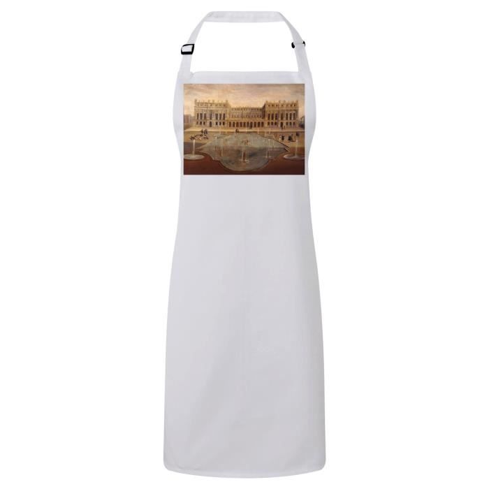 Tablier Cuisine Premium Blanc Chateau de Versaille Peinture Ancienne ...