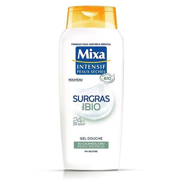 LOT DE 12 - MIXA : Intensif peaux sèches - Gel douche surgras bio ...