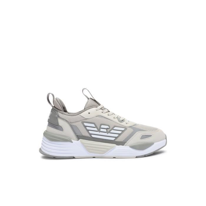 Baskets - EA7 - ACE RUNNER - Beige - Lacets - Plat Beige - Cdiscount ...