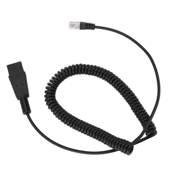 Câble Adaptateur RJ9 vers QD pour Avaya IP 1608 1616 9610 9620 9620L ...