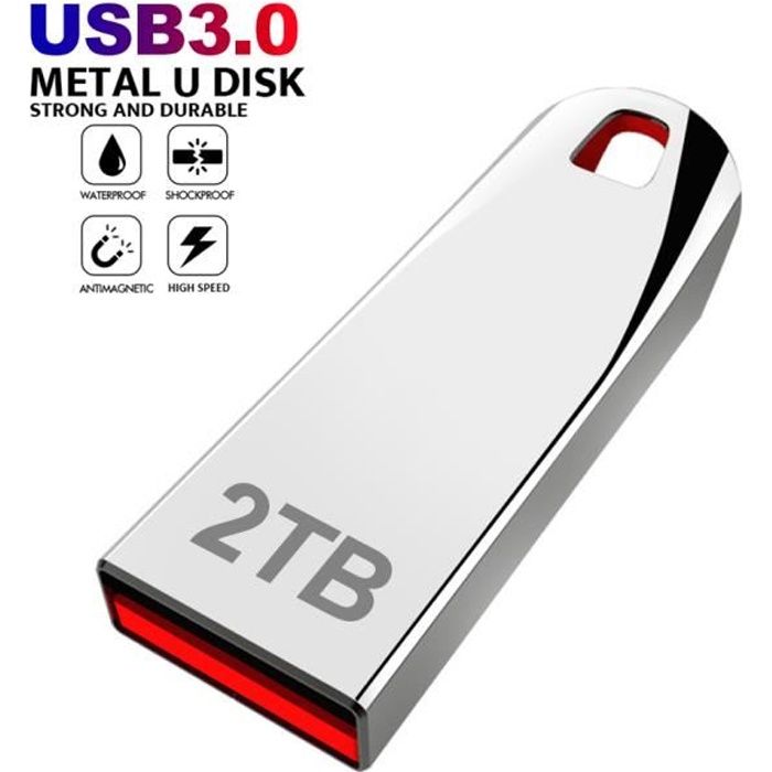 Clé USB en métal haute vitesse, clé USB 3.0, disque flash, clé USB, 2 ...