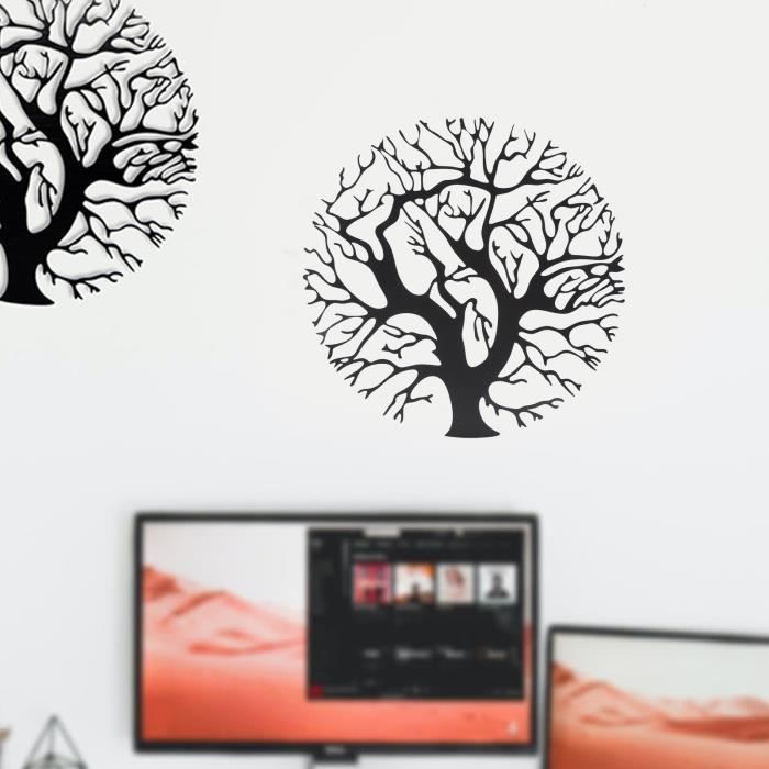 Qiilu Art mural arbre de vie Art Mural en Métal, Plaque D'arbre de Vie ...