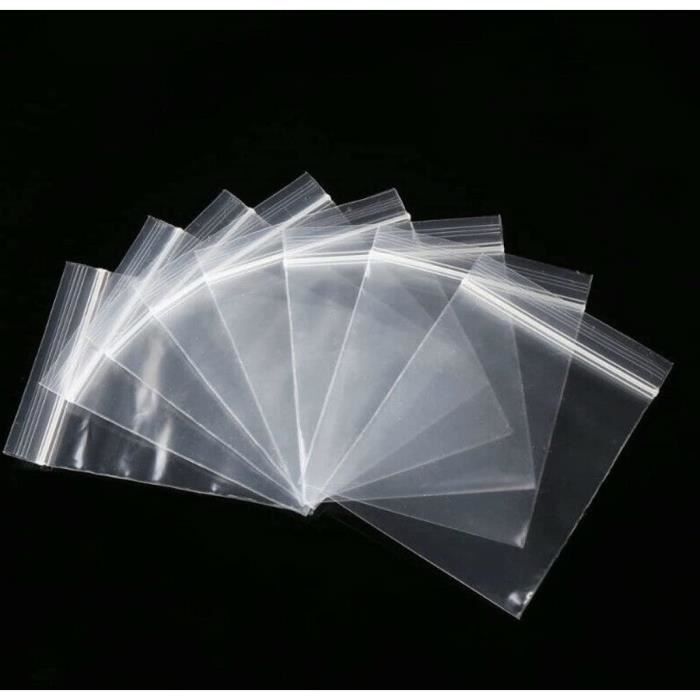 DAZZLEEX Lot de 100 petits sachets en plastique transparents [424 ...
