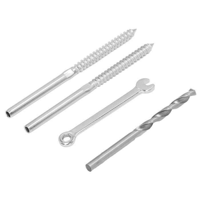 VBESTLIFE Vis tire-fond Swage Vis de Garde-corps de Câble, Vis à Tête ...