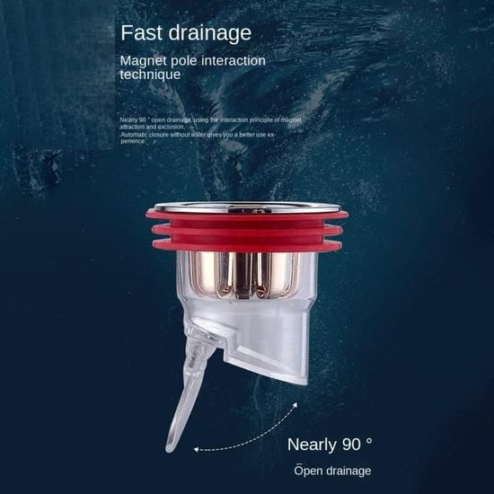 Anti-Odeurs Drain de Sol Noyau de Douche Bouchon de Vidange de Sol Anti ...