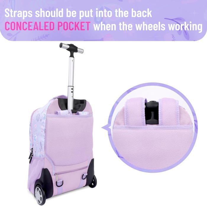 Enfants Trolley Bag Cadeaux Rentrée Scolaire Sac À Dos Avec Roulettes ...