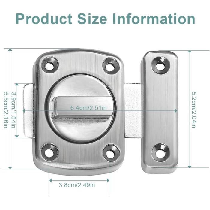 Verrou Porte Interieure loquet verrou de Porte,Serrurerie Porte de ...
