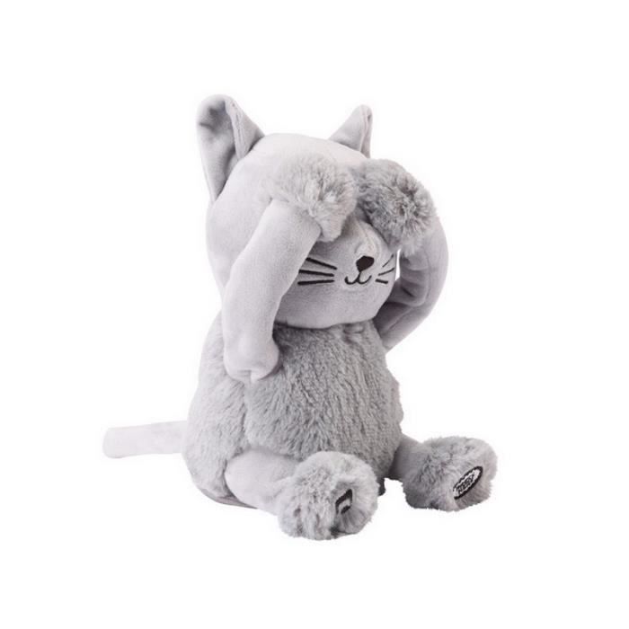Jouet Peluche - Doux Bidous Coucou Comptine Chat - Peluche interactive ...