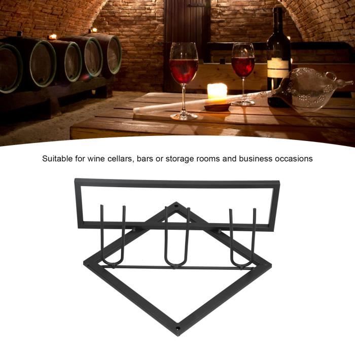 EBTOOLS casier à verres à vin Casier à vin mural en forme de losange ...