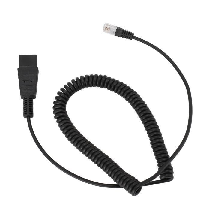 Câble Adaptateur RJ9 vers QD pour Avaya IP 1608 1616 9610 9620 9620L ...