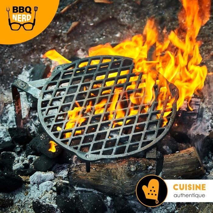 BBQ-Nerd© Grille empilable en fonte Ø 22 cm pour casserole de 4,2 l rt ...